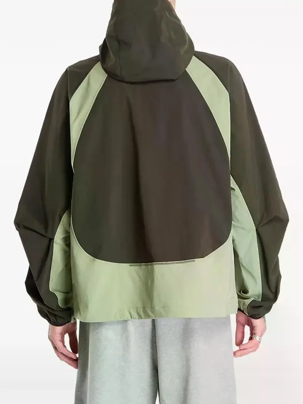 Nike Dri-fit Woven Color-block Windrunner Jacket - Green
