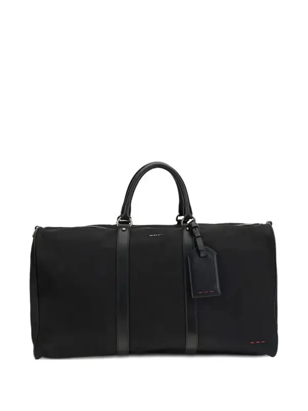 Kiton Leather-handle Holdall - Black