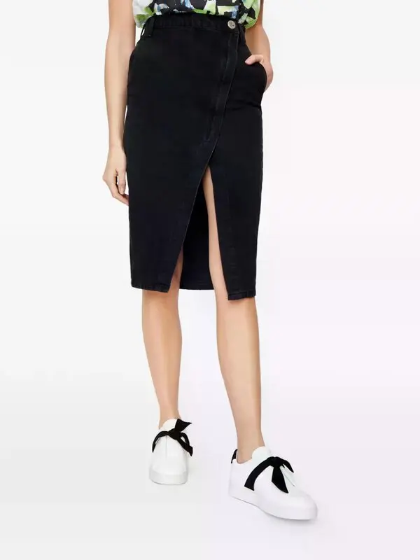 ONETEASPOON Split High-rise Midi Skirt