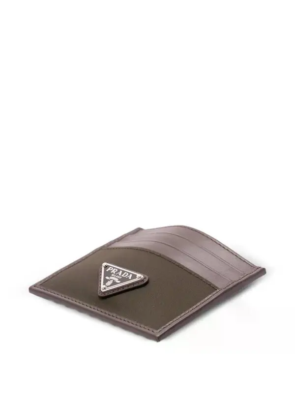 Prada Logo-plaque Cardholder - Brown