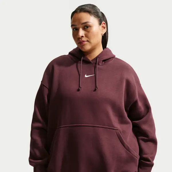 Nike Sportswear Phoenix Fleece Oversized Pullover Hoodie - Red