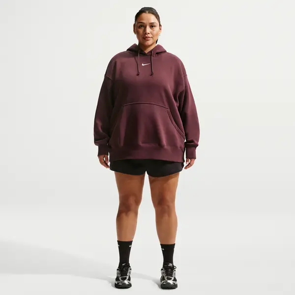 Nike Sportswear Phoenix Fleece Oversized Pullover Hoodie - Red