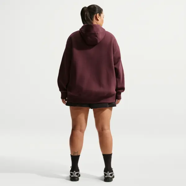 Nike Sportswear Phoenix Fleece Oversized Pullover Hoodie - Red