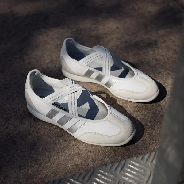 Adidas Barreda Mary Jane Shoes - Cloud White / Silver Metallic / Off White