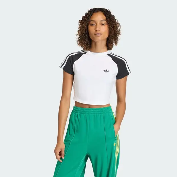 Adidas Sst Baby Tee - White / Black / White
