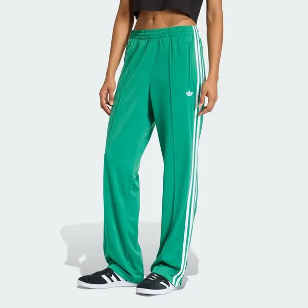 Adidas Firebird Classic Track Pants - Bold Green / White