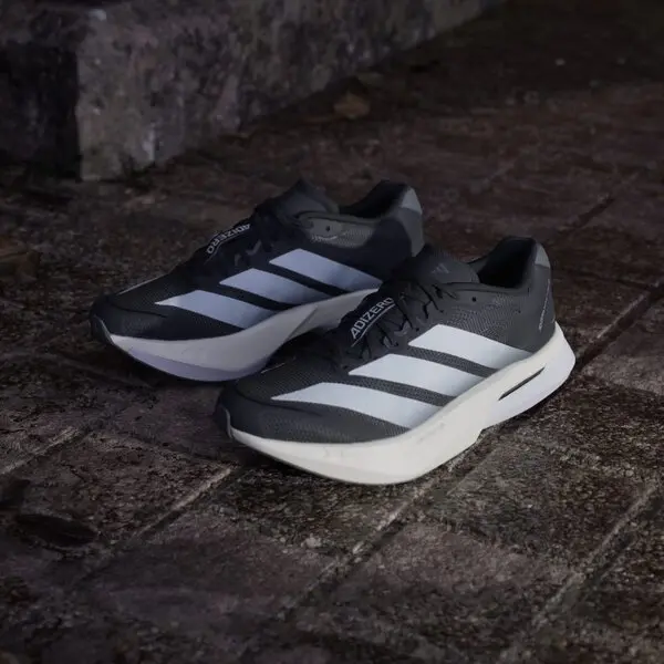 Adidas Adizero Boston 13 Shoes - Core Black / Cloud White / Grey Five