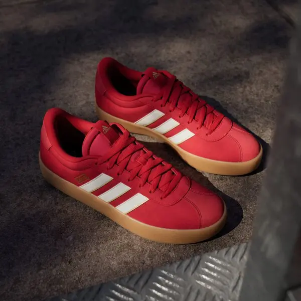 Adidas Vl Court 3.0 Sneakers - Better Scarlet / Core White / Gold Metallic