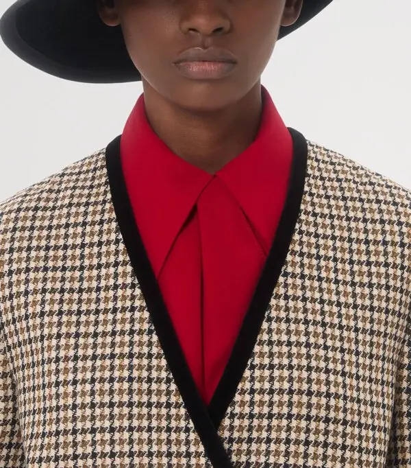 Valentino Garavani Silk Bow Shirt - Red