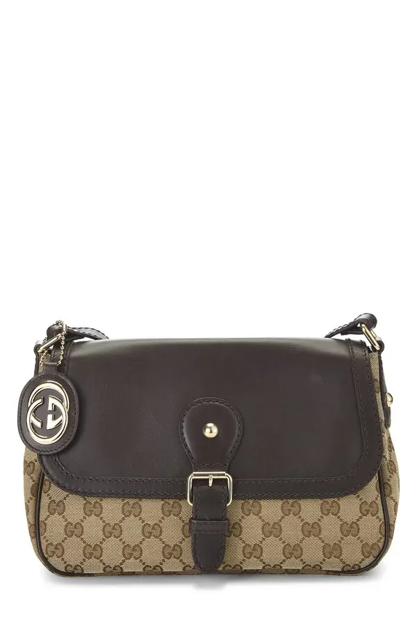 Gucci Original Gg Sukey Crossbody - Brown