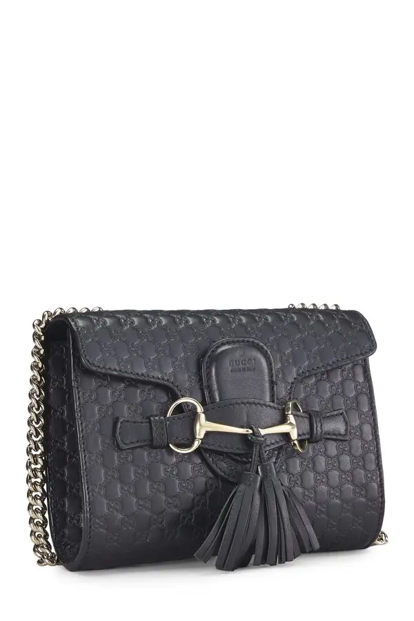 Gucci Guccissima Leather Emily Chain Crossbody
