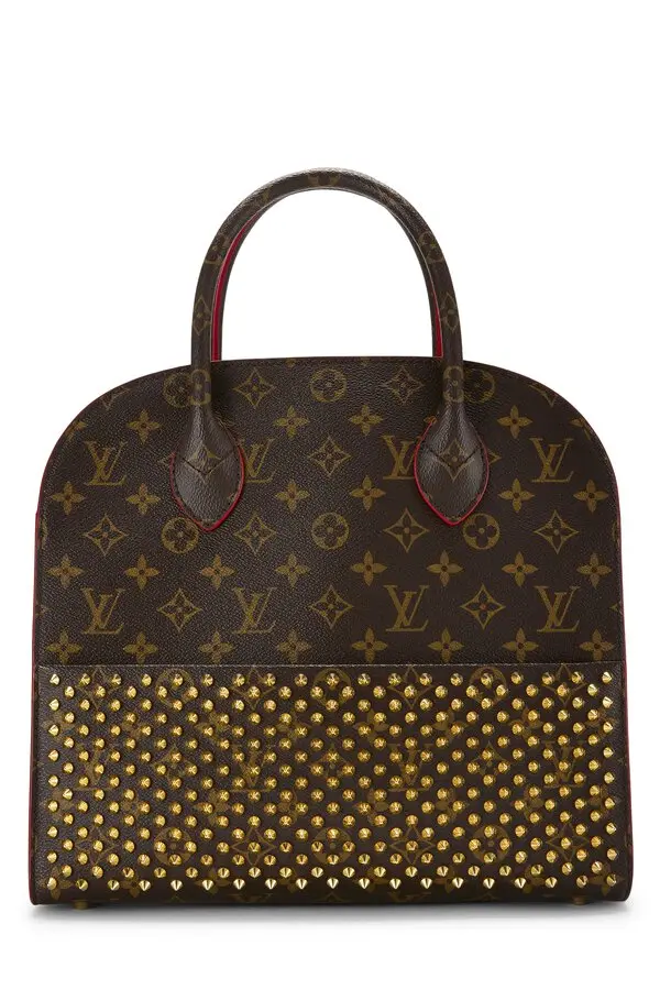LOUIS VUITTON Christian Louboutin Monogram Iconoclasts Shopping Bag - Red