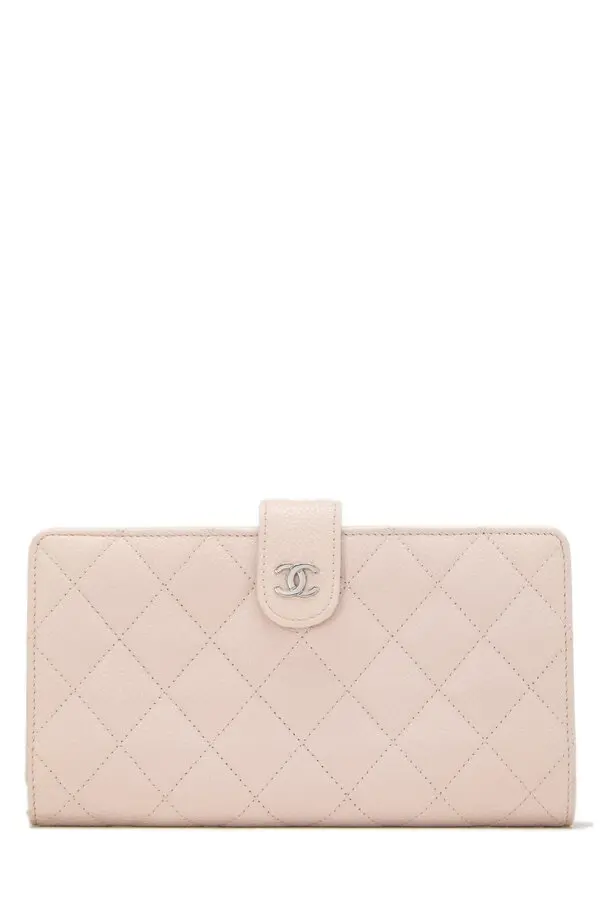Chanel Caviar Long Wallet - Pink