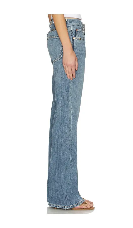 RE/DONE Twisted Mid Rise Bootcut Jeans