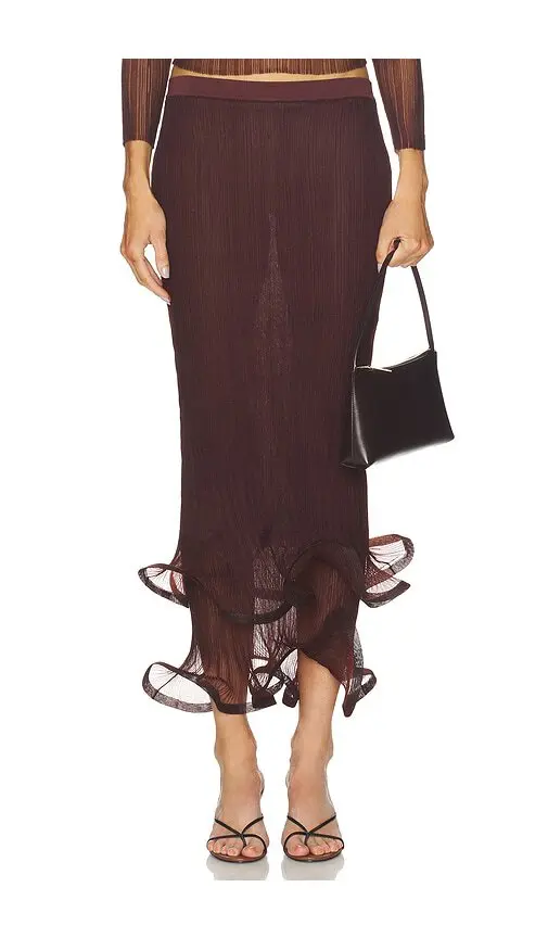 Simkhai Kelso Skirt - Brown