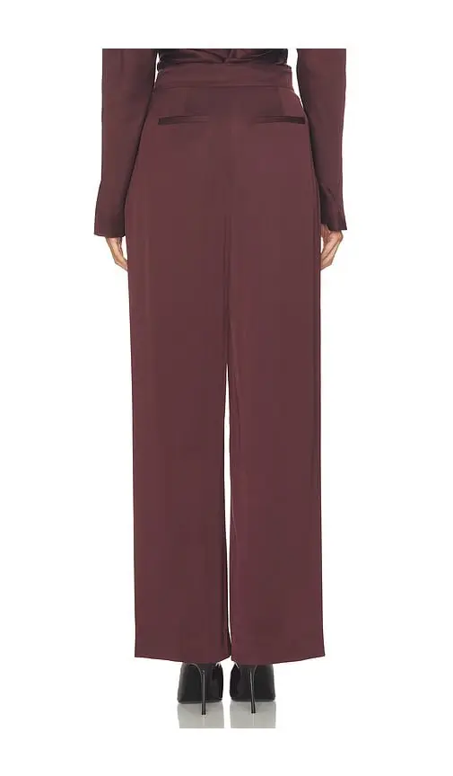Simkhai Kyra Wide Leg Pant - Brown