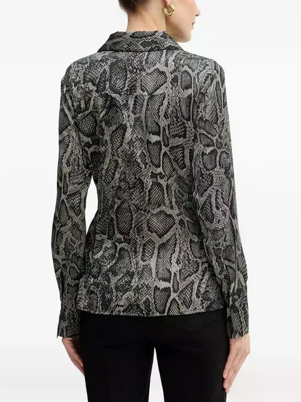 Guess Snake-print Button-down Shirt