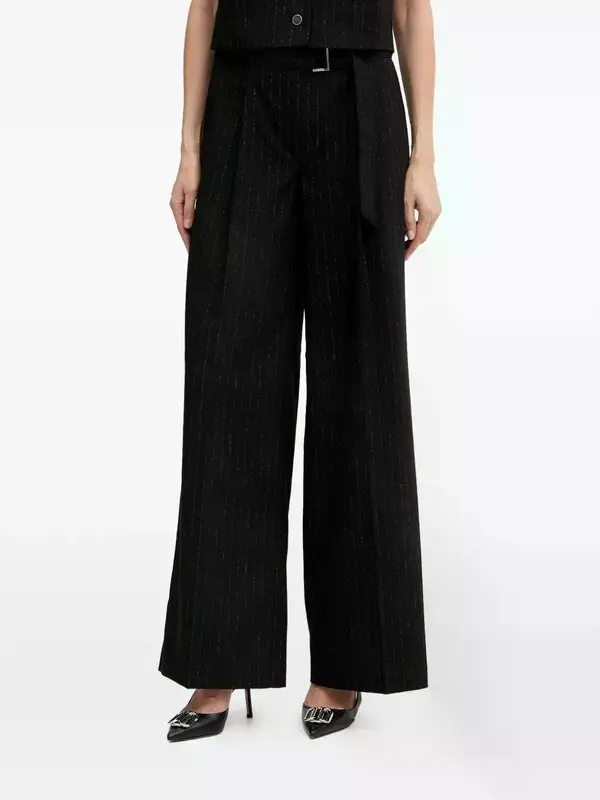 Guess Striped Wide Leg Trousers