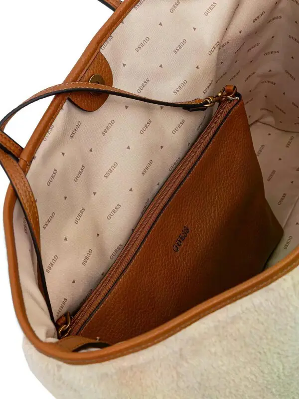 Guess Tote Bag With Pouch - Neutrals