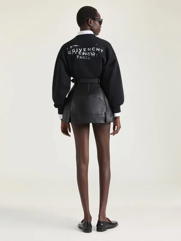 Givenchy Fleece Sweatshirt With Stamp Print - Black