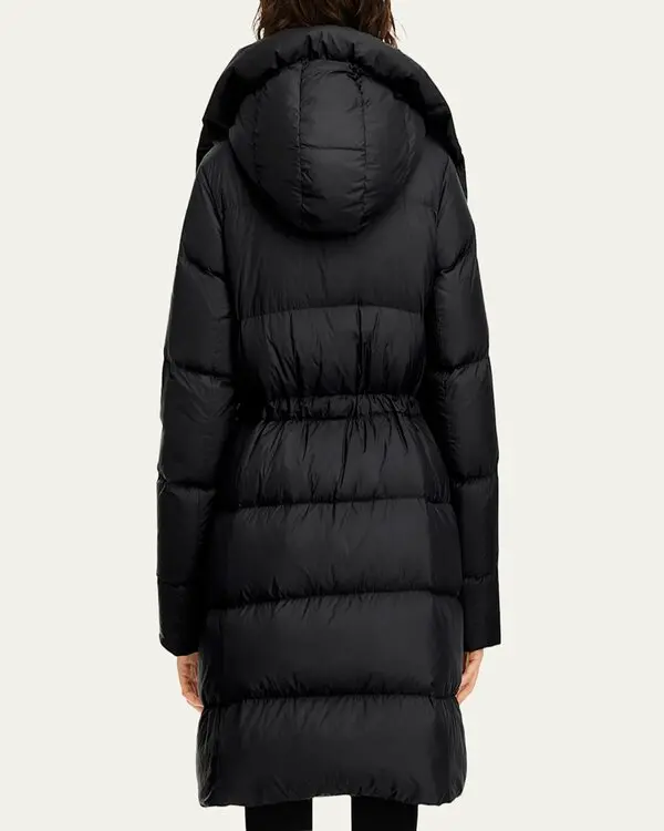 Canada Goose Montgomery Down Hooded Puffer Coat - Black