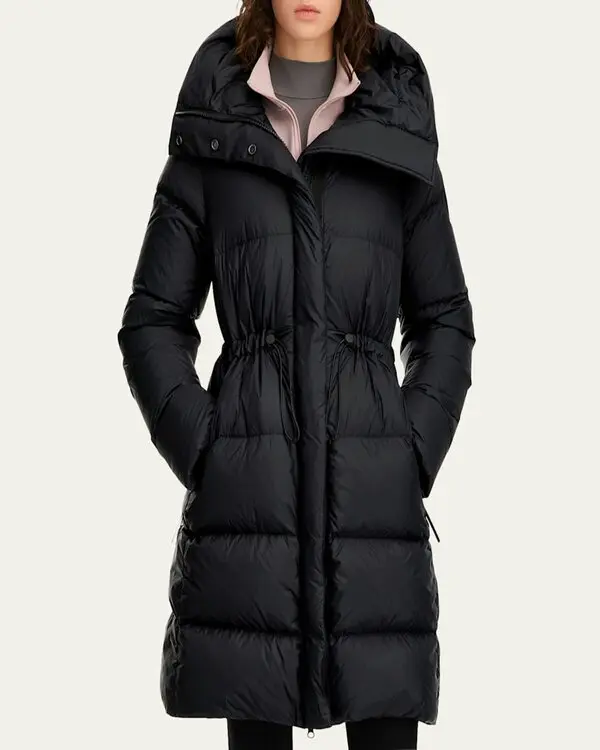 Canada Goose Montgomery Down Hooded Puffer Coat - Black