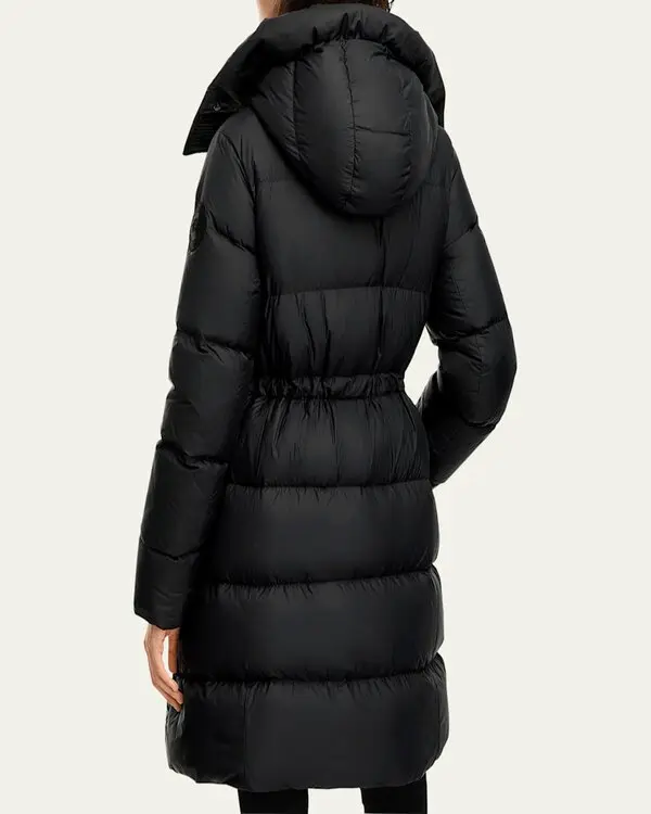 Canada Goose Montgomery Down Hooded Puffer Coat - Black