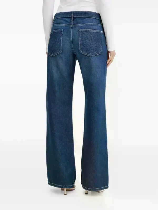 Guess Patterned Wide Leg Trousers