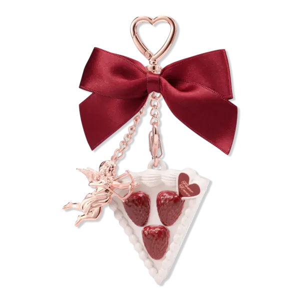 FLOWER KNOWS Strawberry Cupid Collection Solid Perfume & Angel Key Chain Set Cream Gardenia - One-color