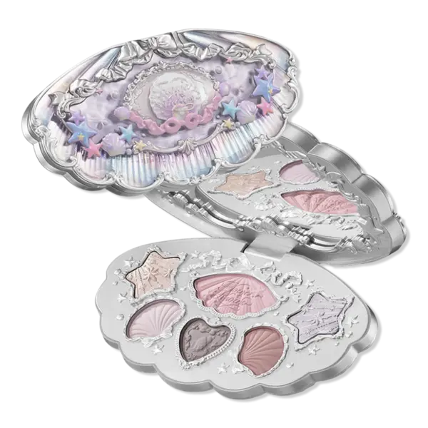 FLOWER KNOWS Shell's Jewel Collection 6-color Makeup Palette - 01 Moonlight Pearl
