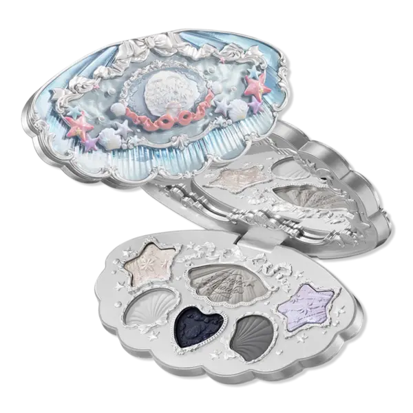 FLOWER KNOWS Shell's Jewel Collection 6-color Makeup Palette - 03 Deep Sea