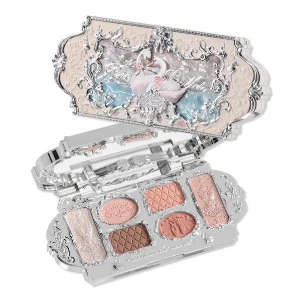 FLOWER KNOWS Swan Ballet Series Six-color Makeup Palette - 01 White Swan
