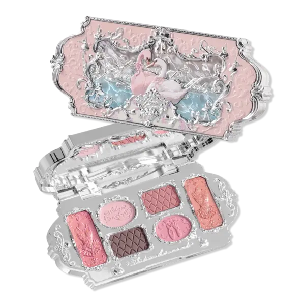 FLOWER KNOWS Swan Ballet Series Six-color Makeup Palette - 03 Pink Swan