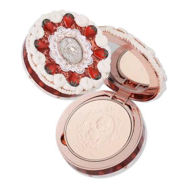 FLOWER KNOWS Strawberry Cupid Collection Pressed Powder - 02 Ivory Beige