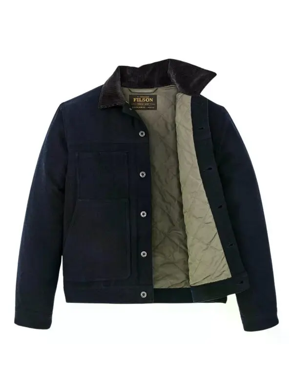 Filson Quilted Jacket With Corduroy Collar