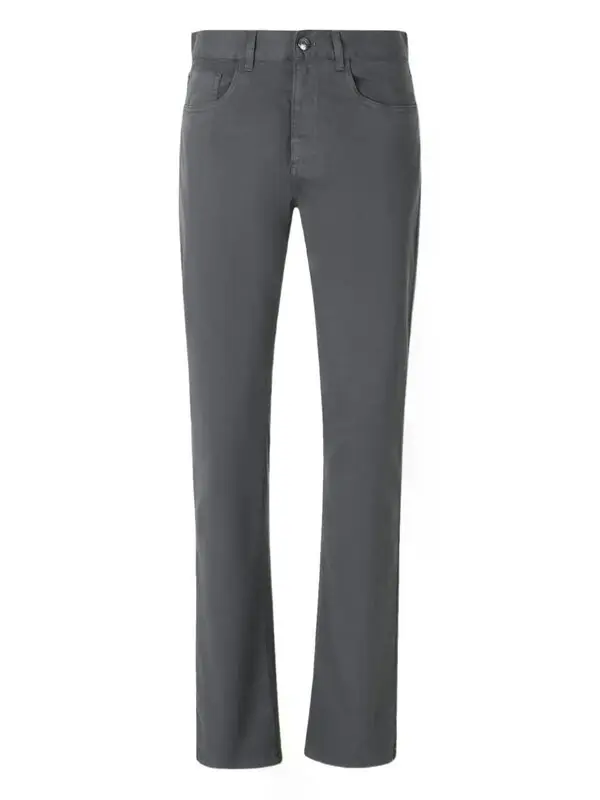 Canali Tonal-stitching Flared Jeans