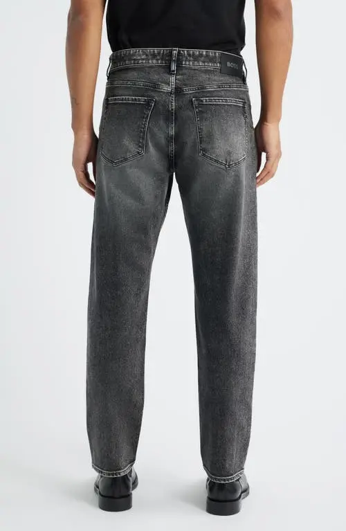 BOSS Ogden Straight-leg Jeans - Black