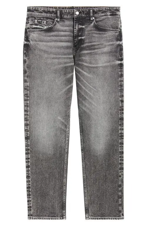 BOSS Ogden Straight-leg Jeans - Black