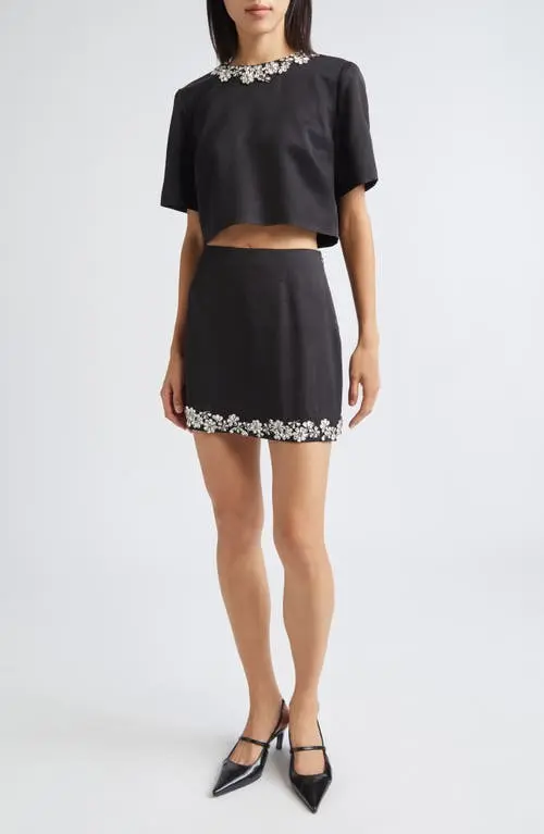 Cinq À Sept Adona Embellished Hem Miniskirt