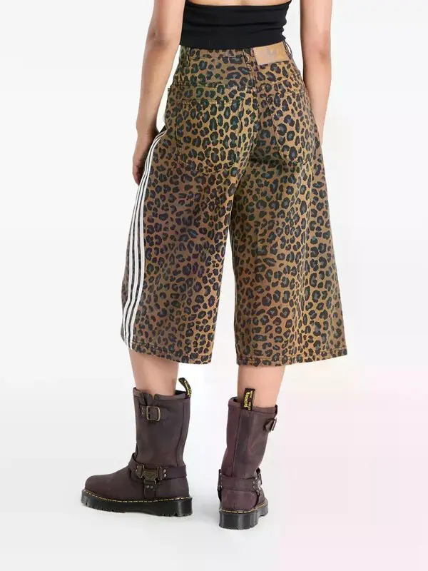 Adidas Leopard-print Bermuda Shorts