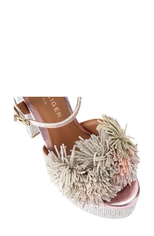 Kurt Geiger Pom & Tassel Platform Sandals