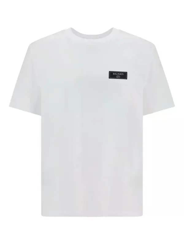 Balmain Logo-label T-shirt - White