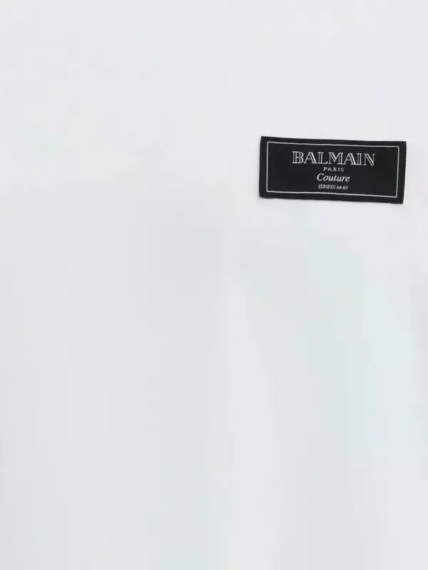 Balmain Logo-label T-shirt - White