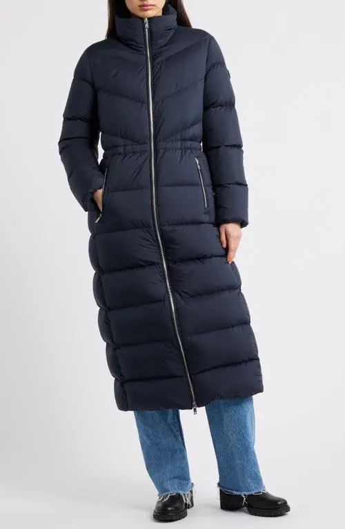 Moose Knuckles Belle Cote Down Puffer Coat With Shearling Collar