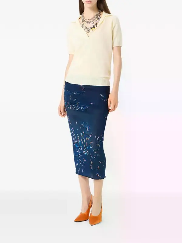 Blumarine Polo-collar Sweater