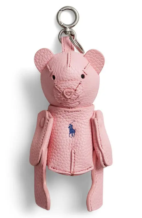 Polo Ralph Lauren Pebble Leather Polo Bear Charm - Cotton Candy