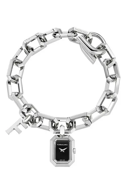 FERRAGAMO Charm Bracelet Watch - Stainless Steel