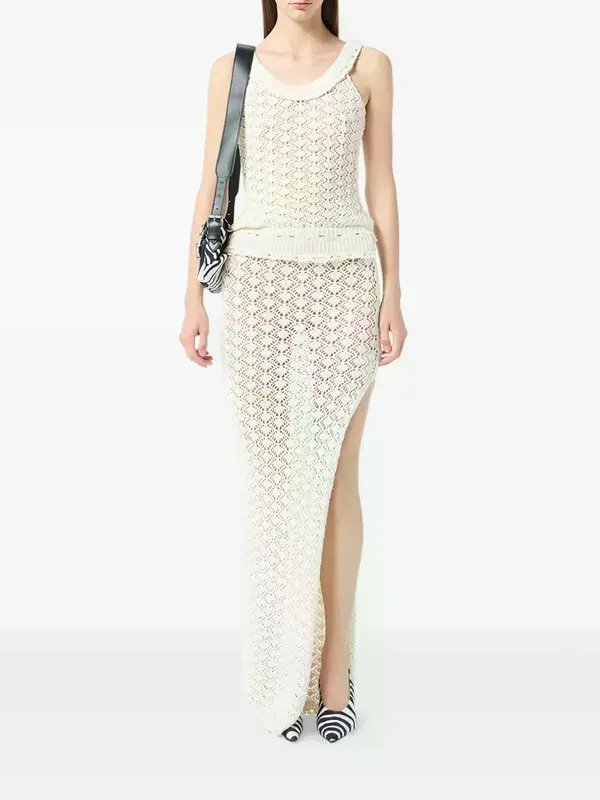 Blumarine Side-split Maxi Skirt