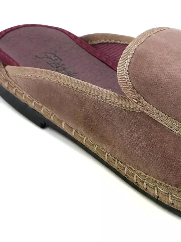 FLABELUS Bruna Piped Mules - Brown