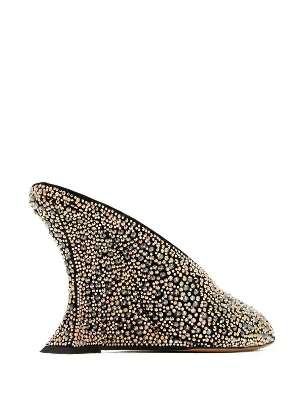 Paris Texas Embellished Open Toe Mules